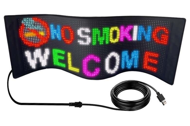 {Waterproof} Large LED Flexible Sign 26.5" X 8.6" | Frontline Gadgets TN