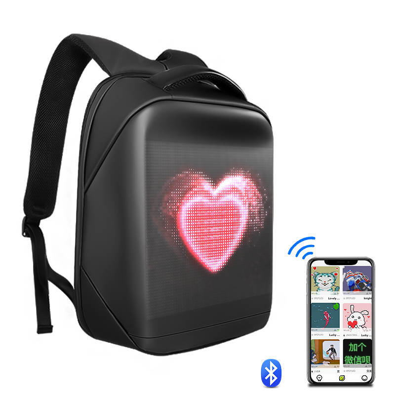LED Bluetooth Programable Backpack W/ Powerbank | Frontline Gadgets TN
